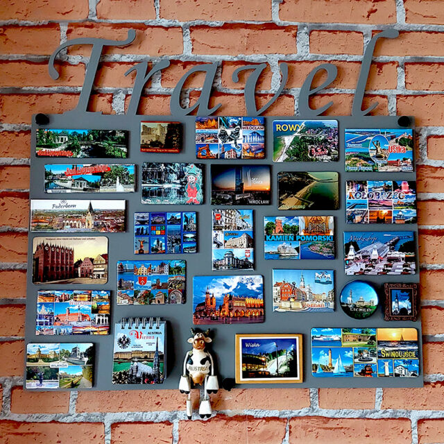 Tablica magnetyczna na magnesy podróżne Travel - na magnesy